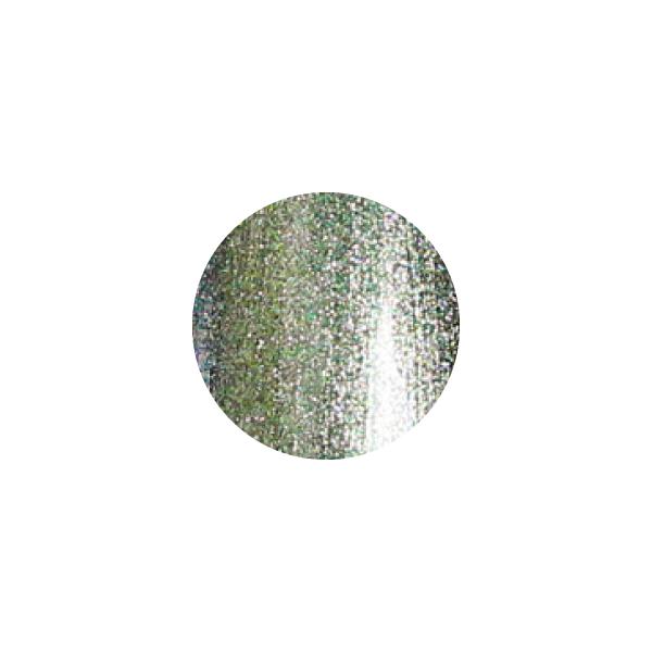 【品番・カラー】１１５９　ＭＡＧＩＣＡＬＬＹ　シャンパングリーンラメ系カラーの上に、マグネットスティックで引き出すシャンパンゴールド系キャッツアイが幻想的な輝きを放つキャッツアイカラージェル。トップジェルの塗布前に、22940ガードジェルの...