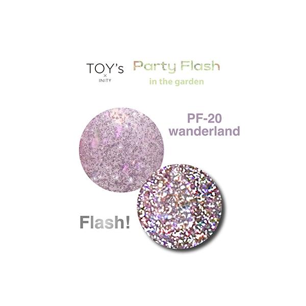Ｔ−ＰＦ２０　ワンダーランドParty Flash -in the garden-可愛らしさに秘めた贅沢な輝きparty flashシリーズに淡めカラーが登場使いやすい優しい色味と華やかなキラキラフラッシュのいいとこどり色めく草花のような安...