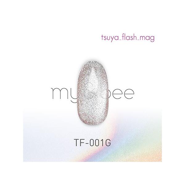 ＴＦ−００１Ｇ氷のようなつやつや感と輝きを放つフラッシュマグ。フラッシュしたらキラキラがより際立ちます。グレージュベースに七色のラメとフラッシュ+つや感のあるマグソフトジェルタイプソークオフタイプ硬化時間：UV 約1分／LED 約30秒８ｍｌ