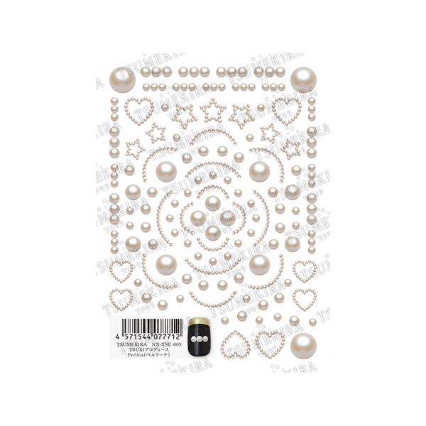 TSUMEKIRA ツメキラ TSUKI プロデュース　Perlina（ペルリーナ）リアルな小粒パールを表現した繊細で上品なパールシール。単体使いはもちろん、「宝石ジュエリー」シリーズとの合わせ使いで、さらに華やかに。ＮＮ−ＴＳＵ−００９１...