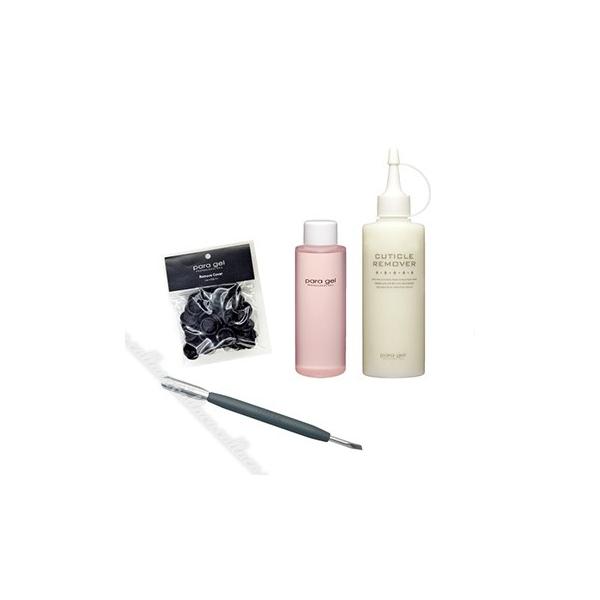パラジェルのオフでお悩みの方必見! パラジェルのオフをスムーズにする必須アイテム新発売。爪の状態別オフの方法入り。●セット内容●●パラジェル パラリムーバー120ml●パラジェル キューティクルリムーバー200ml●パラジェル リムーブカバ...