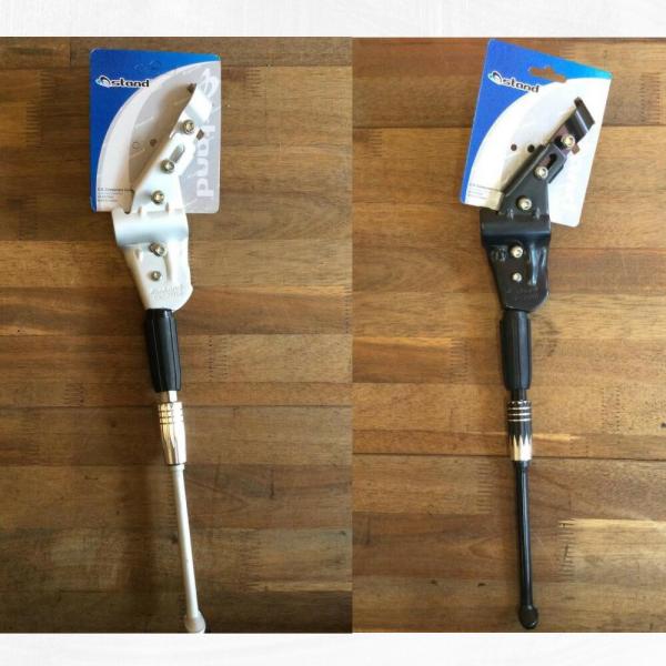 定番のキックスタンドスタンド中央にある部品を回すことによってサイズ調整可能