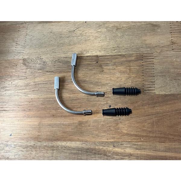 Lead Pipe リードパイプ ガイドパイプ ダストブーツ Vブーツ バナナステンレスVブレーキ対応前後 2セット角度 90度