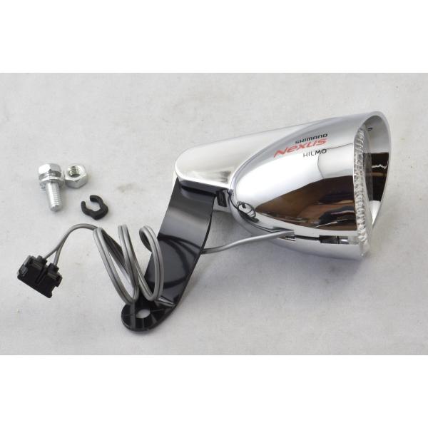 SHIMANO シマノ NEXUS フロントライト LP-C2201 HILMO対応ハブダイナモ:J2-A 6V-0.9WCPシルバーLP-C2201
