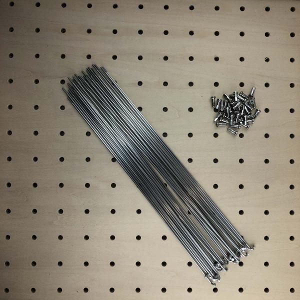 一般車、軽快車、ママチャリ用14番(14#)271mm273mm280mm282mm290mm292mm300mm302mm真鍮ニップル付属