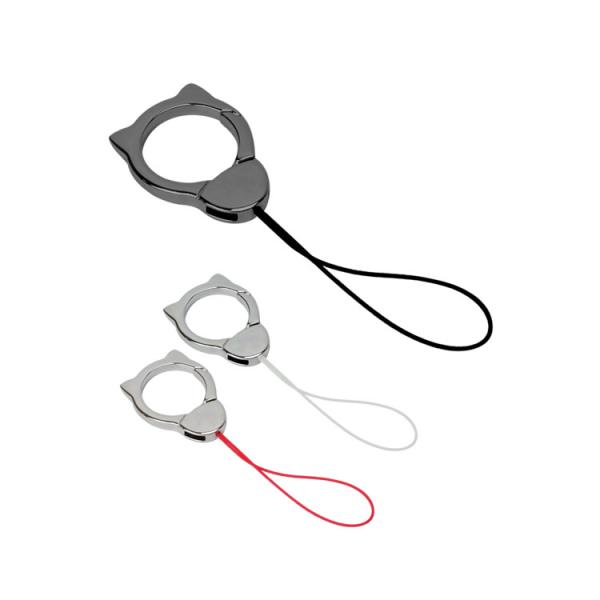 スマホの落下防止リングに指を通すことで、誤ってスマホから手を離してもリングが指に引っかかってスマホが地面に落下するのを防止します。本体サイズ(約)：縦101mm×横29mm×厚5mm(ストラップ含む)リング内径(約)：21mm材質：亜鉛合金...