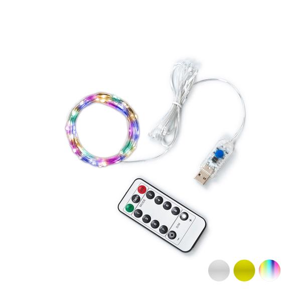 商品仕様LED数：100個LED間隔(約)：10cm長さ(約)：10m電源：USB給電式リモコン電池：CR2025ボタン電池リモコン動作距離(約)：1.5m※リモコン及びUSB端子は防水ではありません。※リモコン動作距離は障害物などがない場...