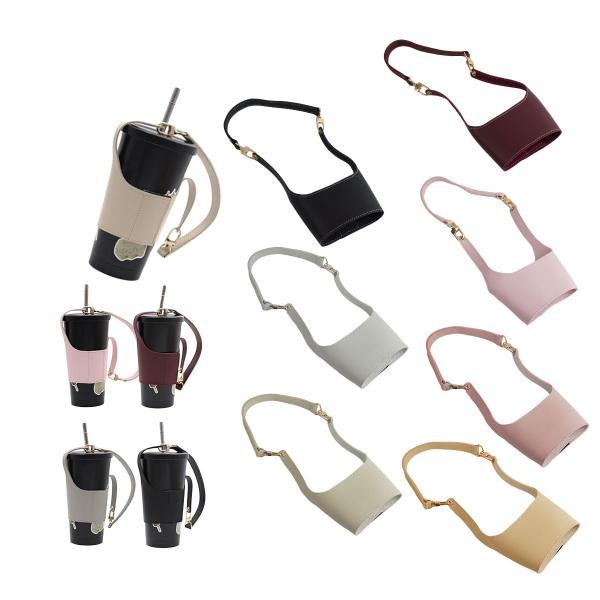 【※ストラップには、ひび割れ防止の為スリットが入っています。商品不良ではありませんので、予めご了承ください。】カフェやコンビニのドリンクをテイクアウトする際に大活躍。便利なストラップ付きなので自転車の移動にもオススメ！！大人かわいいドリンク...