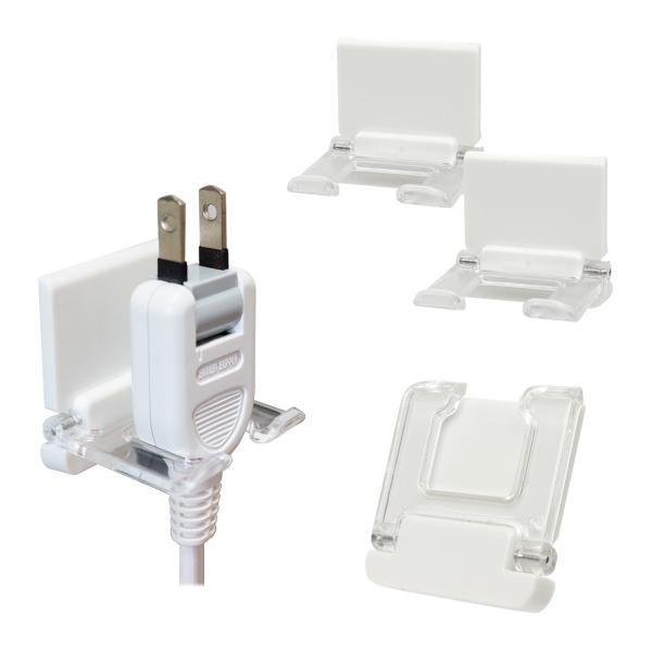 サイズ：約4.3cm×約4.2cm×約3.8cm材質：ABS他厚さ：約7mm（折りたたみ時）重量：約10g（ホルダー1個）耐荷重：約1kgセット内容：収納ホルダー×2、両面テープ×2※耐荷重は設置箇所により異なります。予めご了承下さい。※両...