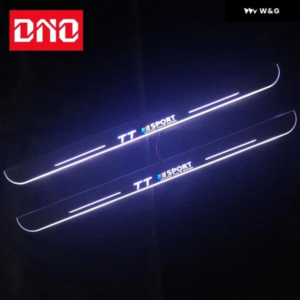 トリム ペダル LEDカーライト ドアシル スカッフプレート パスウェイ ダイナミックストリーマー ウェルカムランプ アウディ TT 2006 スポーツカーアクセサリー カスタムパーツ アクセサリー 交換用部品Hign-concerned ...