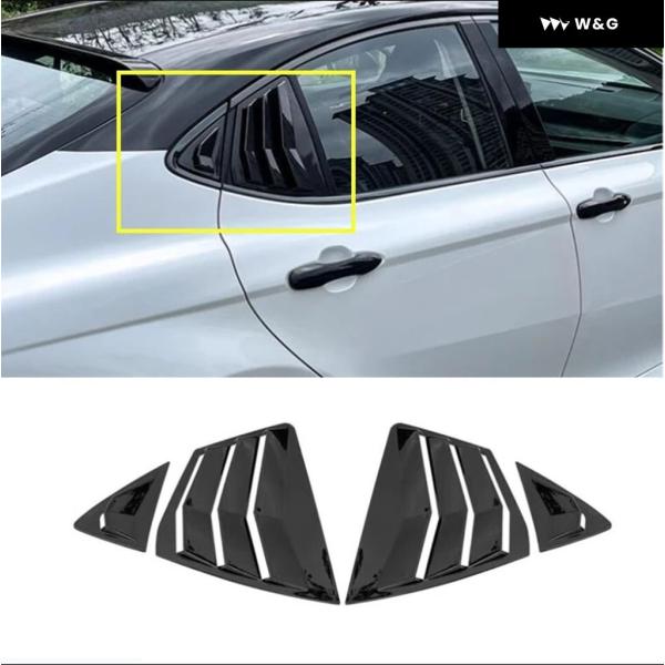 ブラックABS トヨタ カムリ2025-2026 サイドベント ウィンドウスクープルーバー トリム カーアクセサリー カスタムパーツ アクセサリー 交換用部品Hign-concerned Chemical:NoneOrigin:Mainla...