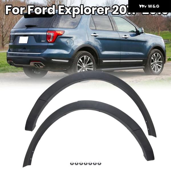 リアフェンダーフレアホイールアーチ フォード エクスプローラー 2011-2019 US アイブロウ プロテクター FB5Z7829165AA アクセサリー マッドガード FB5Z7829164AA カスタムパーツ アクセサリー 交換用部品...