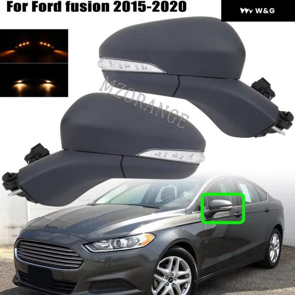 サイドウィングリアミラー アセンブリ フォード フュージョン 2015-2020 US バージョン FS7Z17682BB-PFM 7ピン 加熱式リアビューミラー アクセサリー カスタムパーツ アクセサリー 交換用部品Hign-concer...