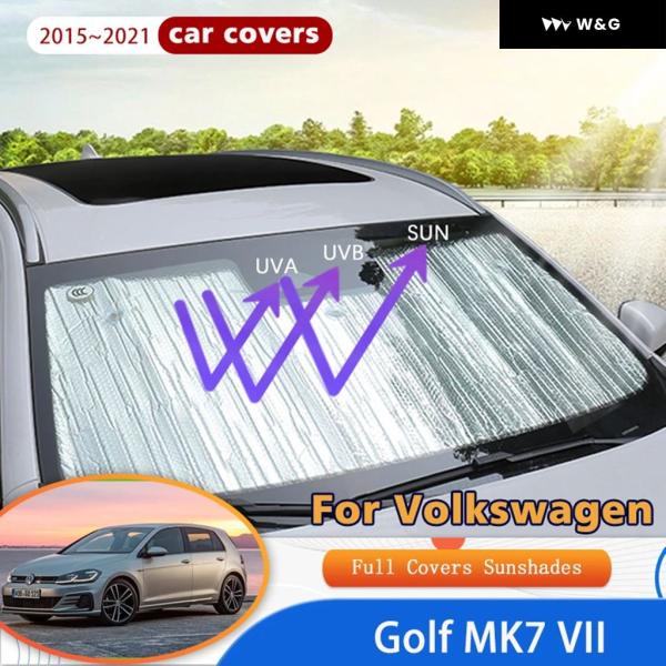 フォルクスワーゲン ゴルフ MK7 VW ゴルフ 7 VII 2015~2021 窓用サンシェード フロントガラス リフレクター サンシェード サンバイザー アクセサリー カスタムパーツ アクセサリー 交換用部品Product applic...