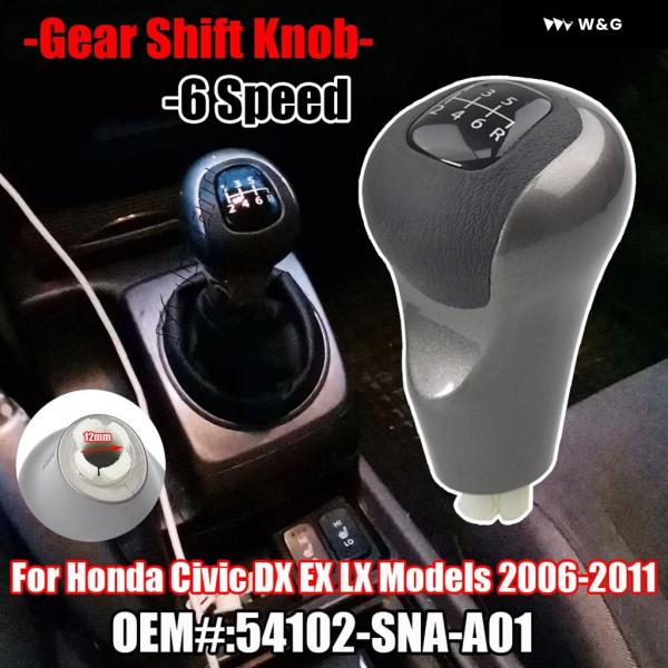 ブレーキハンドル ギア シフト ノブ 左ハンドル パーキング ハンドブレーキ ホンダ シビック DX EX LX 2006-2011 自動車アクセサリー カスタムパーツ アクセサリー 交換用部品Hign-concerned Chemical...