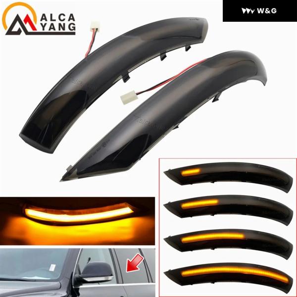 VW フォルクスワーゲン トゥアレグ I MK1 7L フェイスリフト 2007 2008 2009 2010 車用 LED ダイナミック インジケーター ウィンカーライト ウィンカー ミラー ランプ カスタムパーツ アクセサリー 交換用部...