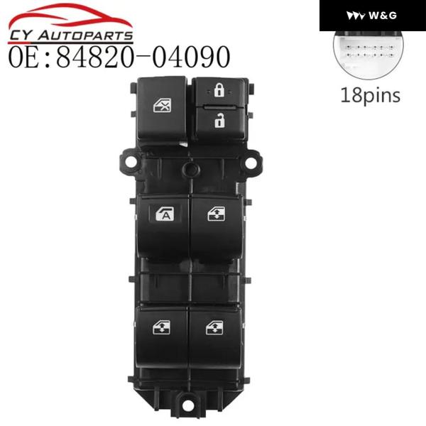 84820-04090 8482004090 フロント左パワーウィンドウスイッチ トヨタ タコマ 2016-2020 カスタムパーツ アクセサリー 交換用部品Special Features:Window Control SwitchIte...