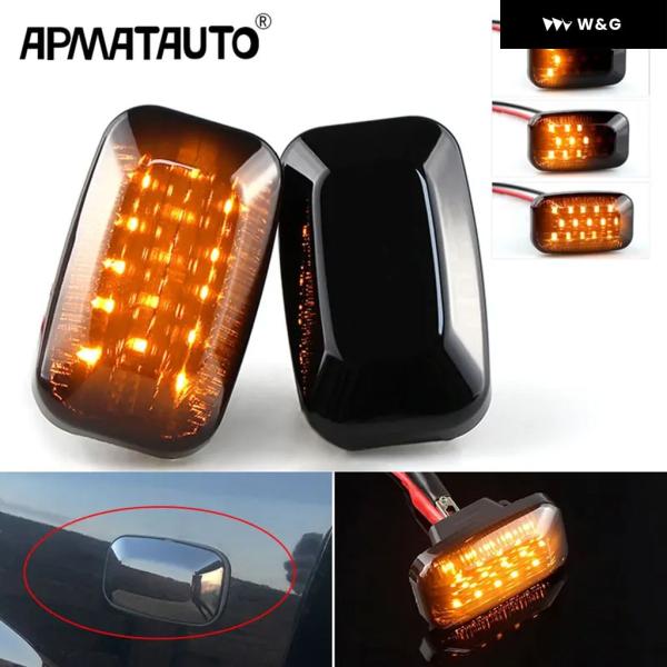 2個 サイド マーカーライト ダイナミック LED ウィンカーランプ インジケーター トヨタ ランドクルーザー ランドクルーザー 70 80 100シリーズ 1998-2007用 カスタムパーツ アクセサリー 交換用部品Hign-conce...