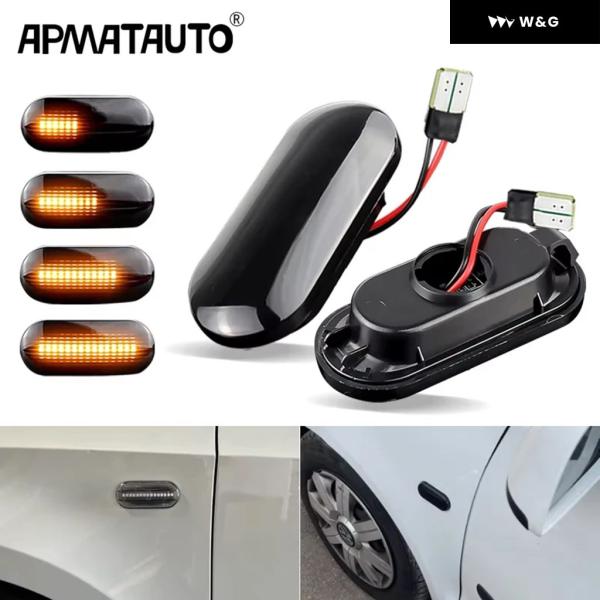 2個ダイナミックLEDサイドマーカーシグナルライト インジケーター ランプSEAT ALTEA EXEO IBIZA 6L TOLEDO CORDOBA ALHAMBRA AROSA LEON 1M BUILT用 カスタムパーツ アクセサリ...