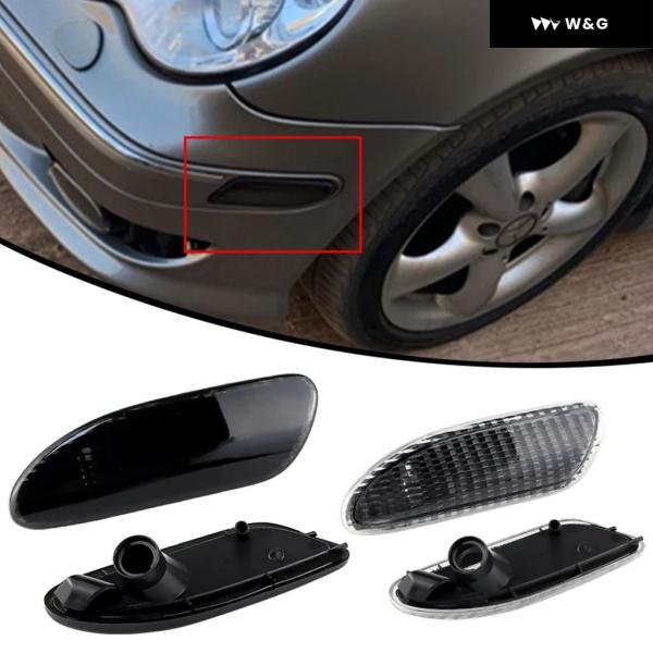 メルセデス W203 C クラス C クラス C230 C240 C280 C32 AMG C320 C350 セダン フロントサイド マーカーライト レンズ OEM#2038200321 2個 カスタムパーツ アクセサリー 交換用部品Hi...