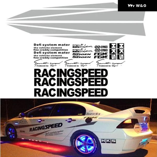 カー スタイリング グレーブラックカラー ビニール デカール デュアルレーシングストライプ サイドウエストライン 全身カー ステッカー DIY クール カスタムパーツ アクセサリー 交換用部品Hign-concerned Chemical:...