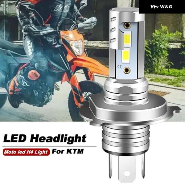 1個 オートバイ バイク H4 H1S 9003 LED ヘッドライト HI/LO 電球 4800LM 6000K KTM 690 SMCR DUKE R ABS 950 SM SUPER ENDURO 用 カスタムパーツ アクセサリー 交...