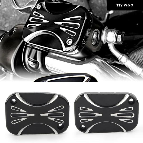 ハーレー FLH FLHX FLHX 2008-2017 ELECTRA ROAD GLIDE STREET VRSCAW 2007-2010 オートバイ バイク ブレーキマスター シリンダー フルードキャップカバー カスタムパーツ アクセ...