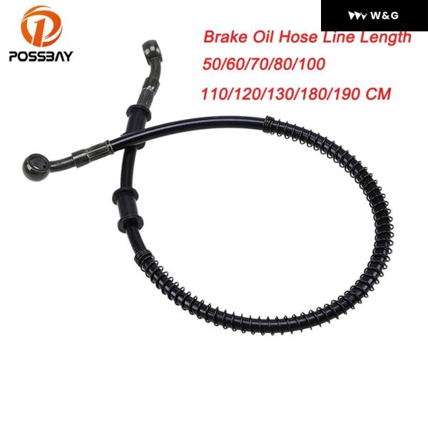 オートバイ バイク ブレーキ オイルホース 500MM-1900MM ライン パイプ 強化ブレーキ システム クラッチ オイルホース ライン パイプ ハーレー ツーリング カスタムパーツ アクセサリー 交換用部品Hign-concerned...