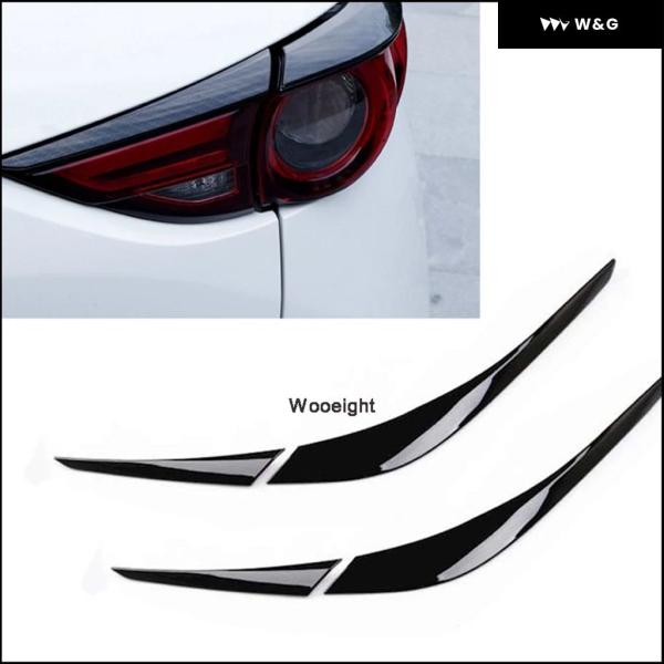 カーボン リア テールライト フロントランプ カバー トリム ストリップ テールライト モールディング ガーニッシュ フレーム アイリッド マツダ CX5 CX-5 2017-2021 CX8 カスタムパーツ アクセサリー 交換用部品Ite...