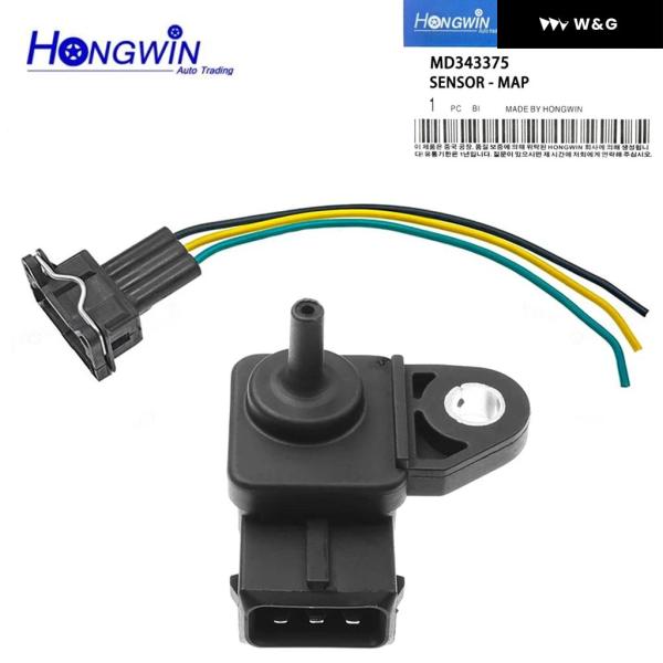 MD343375 インテーク マニホールド 絶対圧MAPセンサー 三菱 ミラー ジュ 1.5L 1998-2002 ME202119 MD3433 E1T16475 カスタムパーツ アクセサリー 交換用部品Repeatability:MD3...