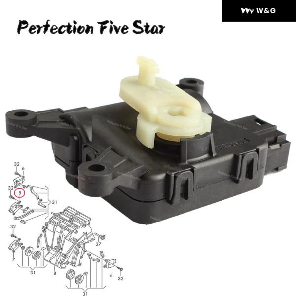 1K1907511C 1KD907511C VW EOS ゴルフ GTI ジェッタ MK5 MK6 トゥーラン アウディ A3 Q3 TT AC 温度調整 バルブ サーボモーター LHD カスタムパーツ アクセサリー 交換用部品Hign-c...