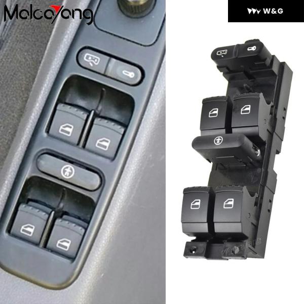 1J4959857A 1J4959857C パワーウィンドウマスタースイッチ ボタン フォルクスワーゲン ゴルフ ジェッタ ボーラ パサート B5 セアト レオン トレド 1999-2006 カスタムパーツ アクセサリー 交換用部品Spec...