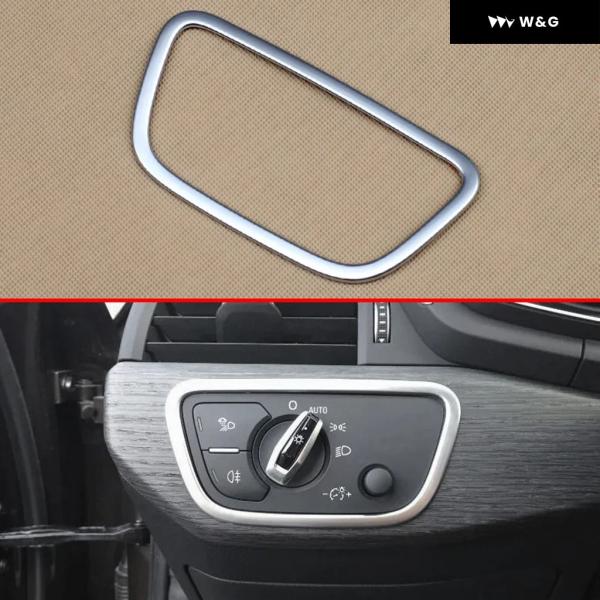 2016-20 アウディ Q5 A4 A5 B9 F5 FY マットクローム インテリア ダッシュボード スイッチサラウンド トリム カスタムパーツ アクセサリー 交換用部品Hign-concerned Chemical:NoneItem ...