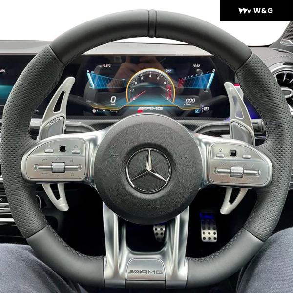 メルセデス ベンツ AMG GT エディション 50 GTR G63 GLE53 GLE63S GLC43 GLA45 GLA35 S65 シフト パドルエクステンダー カー ステアリングホイール ステッカー カスタムパーツ アクセサリー ...