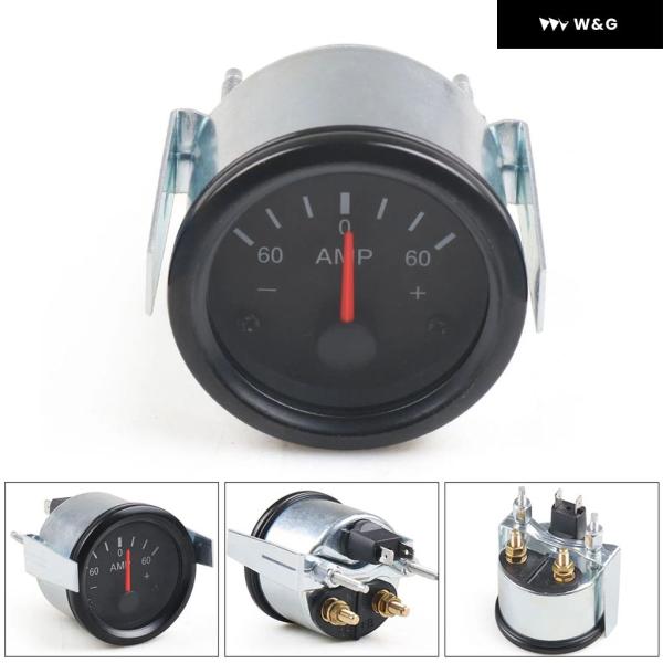 2インチ 52MM 車用 60-0-60 アンペアメーター ポインター アンペアメーター イエローライト アンペアゲージ 車用メーター 車用ゲージ TT101931 カスタムパーツ アクセサリー 交換用部品Hign-concerned Ch...