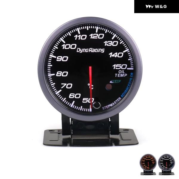 60MM ブラックフェイス カーオイル温度計 50-150C オイル温度センサー レッド アンバー ライト付き カーメーター TT101481 カスタムパーツ アクセサリー 交換用部品Other Part Number:Oil temper...