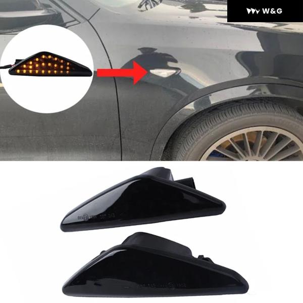 BMW X3 F25 X5 E70 X6 E71 E72 FIAT EGEA TIPO 356 2個ダイナミックLEDサイド マーカーライト 点滅ウィンカー インジケーター アクセサリー カスタムパーツ アクセサリー 交換用部品Certif...