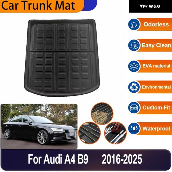アウディ A4 B9 8W アクセサリー 2016~2025 2017 2018 車用リア トランク マット トレイフロアマット お手入れ簡単 EVA素材 自動車アクセサリー カスタムパーツ アクセサリー 交換用部品Hign-concern...