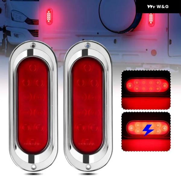 12V 24V 9インチ 20 LED トラック テールライト トレーラー車 サイド マーカーライト クリアランスランプ ブレーキストップ ハザード灯 トラック バン SUV カスタムパーツ アクセサリー 交換用部品Hign-concern...