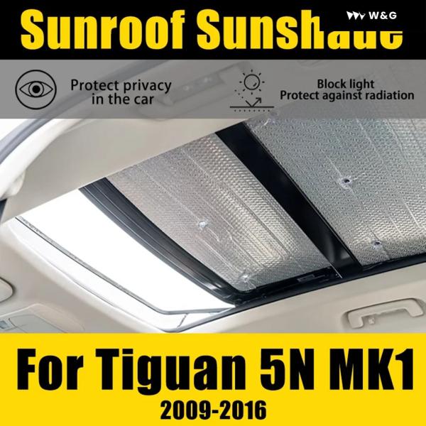 2PCS 車用サンルーフサンシェード フォルクスワーゲン VW ティグアン 5N MK1 2009~2016 サンカバー フロントサンウィンドウ バイザー サンシェード カバー アクセサリー カスタムパーツ アクセサリー 交換用部品Hign...