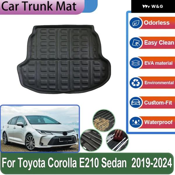 車用滑り止め トランク マット トヨタ カローラ E210 2019~2024 セダン カーゴ ブーツ カーペット 防水 EVA パッド アクセサリー カスタムパーツ アクセサリー 交換用部品Hign-concerned Chemical:...