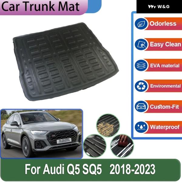 アウディ Q5 SQ5 80A Sライン スポーツバック 2018~2023 2020 トランク パッド カーゴ ブーツ カーペット EVA素材トレイ 汚れ防止マット カーアクセサリー カスタムパーツ アクセサリー 交換用部品Hign-co...