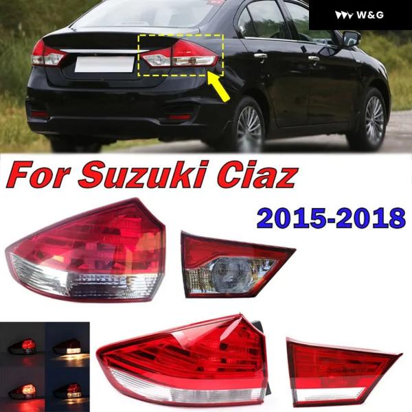 カーアクセサリー スズキ シアズ 2015-18 テールライト シグナルランプ ハザードブレーキ テールライト 車ランプ ハウジング バルブ 無 カスタムパーツ アクセサリー 交換用部品Hign-concerned Chemical:Non...