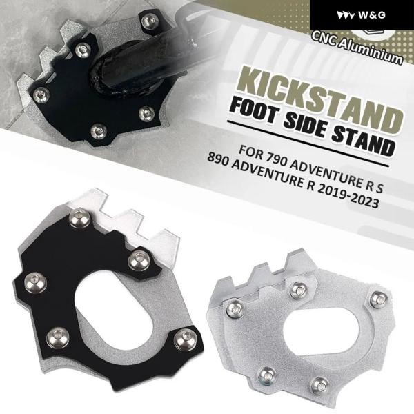 HUSQVARNA NORDEN 901 サイド スタンド 790 ADVENTURE R S 890 ADVENTURE R 2019-2023 サイド スタンド 拡大プレート キック スタンド エクステンションProtective pa...
