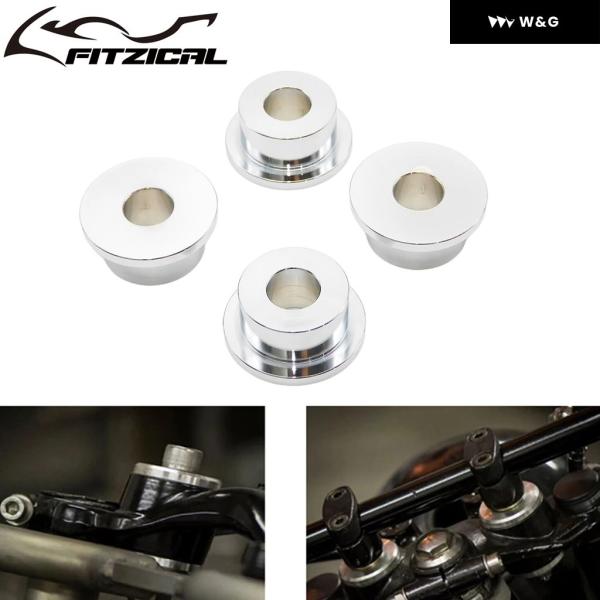 オートバイ バイク クローム ハンドルバー ライザーブッシング マウント ハーレー スポーツスター XL883 ロードスター ダイナ ローライダー ファットボブ ストリートボブ ソフテイルProtective parts:OtherHign...