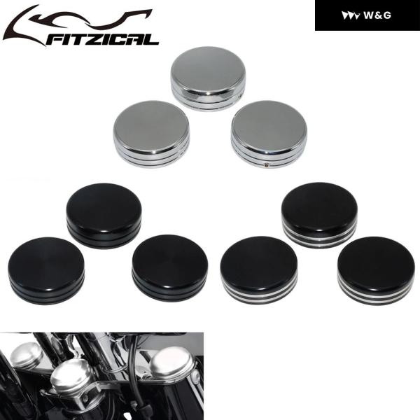 オートバイ バイク アッパー フォーク ステムカバー ナットキャップ ハーレー スポーツスター 1200 1988-2013 ソフテイル FLSTC 1986年以降 ダイナ FXD 2006-2017Protective parts:Oth...