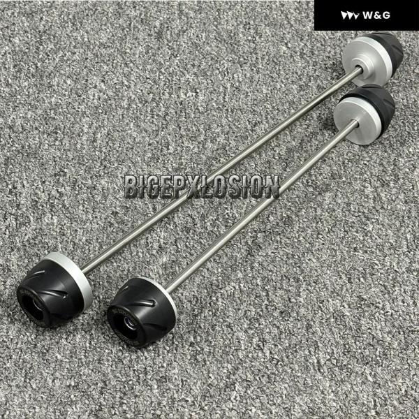 トライアンフ STREET TRIPLE 765 R S RS 675 R / STREET TRIPLE 660S / 2007-2023 オートバイ バイク フロントリア ホイール プロテクター クラッシュ スライダーHign-conc...