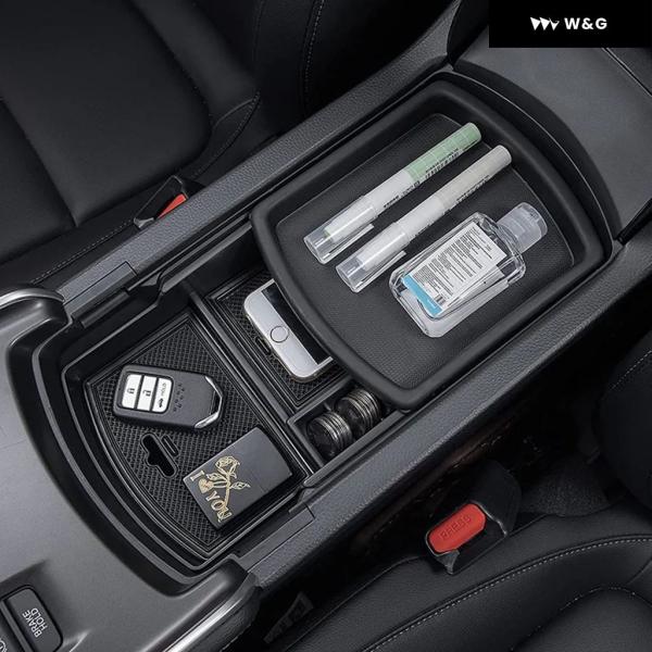 センターコンソールオーガナイザー ホンダアコード 2018-22 プラスチック素材 アームレストボックスインサートトレイ パレットアクセサリー カスタム パーツ アクセサリーHign-concerned Chemical:NoneType:...