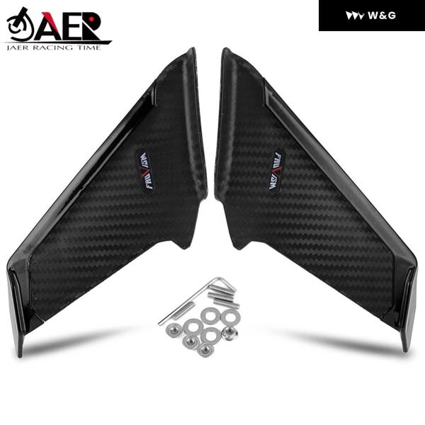 ウィングレット エアロダイナミック サイドウィンドフィン スポイラー ドゥカティ 899 959 1199 1299 848 1098 パニガーレ V2V4 フロントフェアリングプロテクター ウィングカバー カスタム パーツ アクセサリーH...