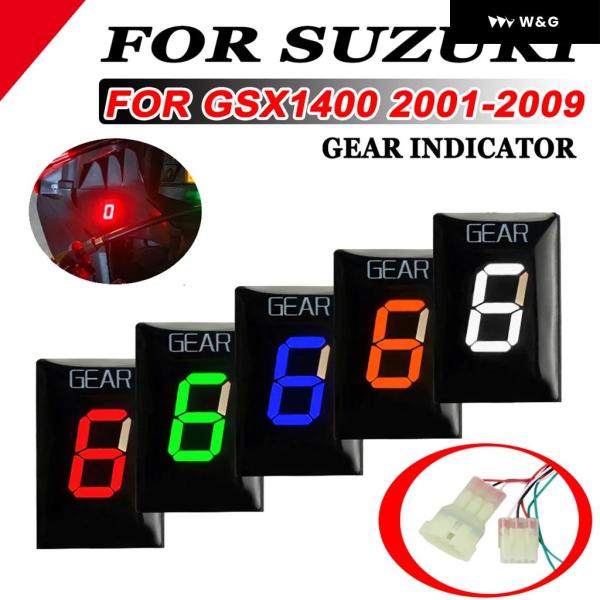 LED 1-6 ギアインジケーター スピードディスプレイ スズキ GSX1400 GSX 1400 2001-04 - 2009 スペシャル EFI オートバイアクセサリー カスタム パーツ アクセサリーHign-concerned Che...